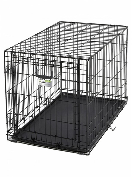 клетка Ovation 95х59х64h см с торцевой вертикально-откидной дверью черная Midwest 1936 - купить ...