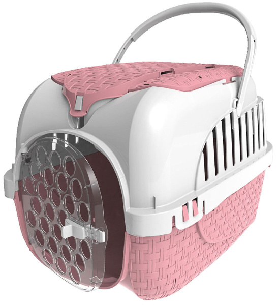 Переноска для животных Bama Pet Kennel Tour до 7 кг розовая 52 х 33 х ...
