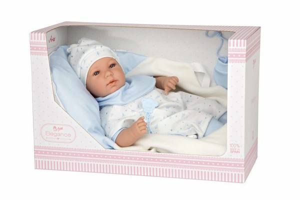 Кукла reborn Arias elegance Lois 45 см, реборн, интерактивная со звуком, с волосами, большая ...