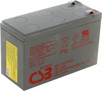 Аккумуляторная батарея CSB GPL1272 F2FR, 12V 7.2Ah - купить с доставкой ...