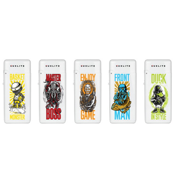 Зажигалка турбо LUXLITE XHD 207 MONSTERS 5 штук купить на OZON по ...
