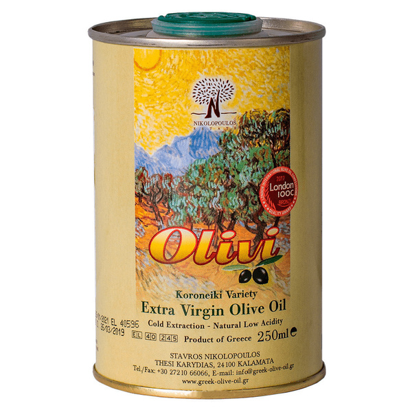Масло оливковое Extra Virgin фермерское OLIVI, Греция 250мл - купить с ...