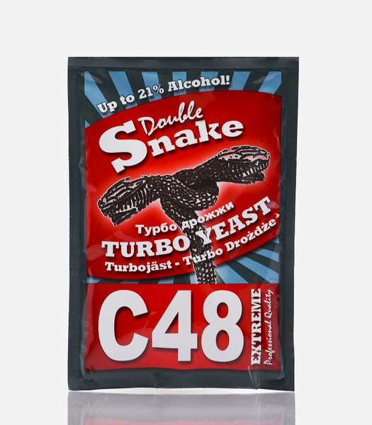 Дрожжи спиртовые турбо Double Snake "C48", 130 г - купить с доставкой ...