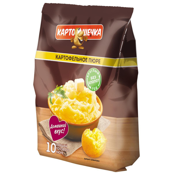 Пюре быстрого приготовления Картошечка Картофельное, 250г - купить с ...