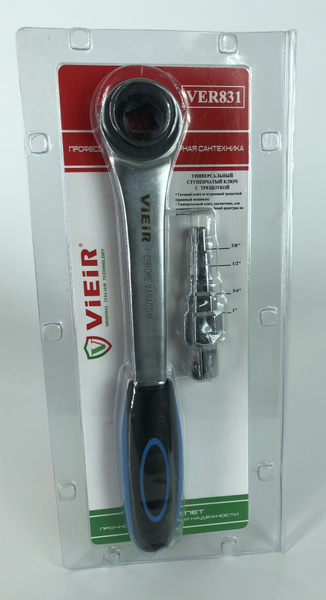 Универсальный ступенчатый ключ с трещоткой 3/8" 1/2" 3/4" 1" "ViEiR" - купить с доставкой по ...