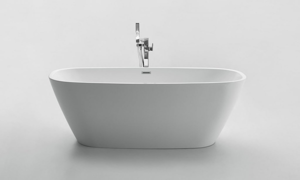 Акриловая ванна отдельностоящая 170x78 BELBAGNO, овальная, белая ...
