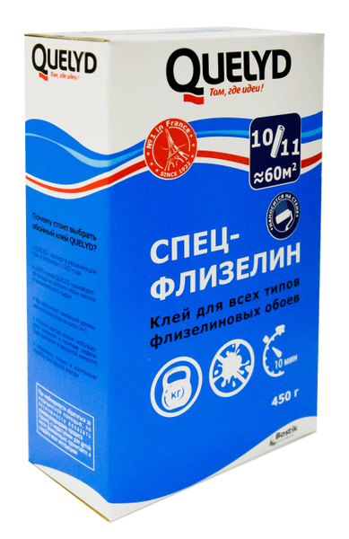 Клей для обоев Quelyd Клей для бумажных обоев Qu, 500 г. - купить по доступной цене в интернет ...