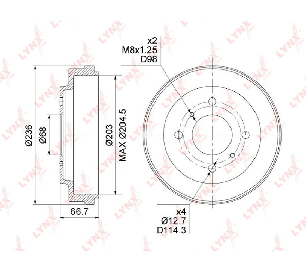 Барабан тормозной (NISSAN PRIMERA P11E (1996-2002)) - купить по низкой ...
