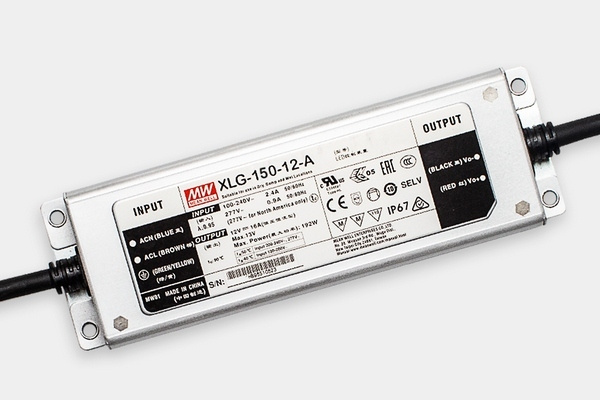 Блок питания для светодиодной ленты MEAN WELL, 12В, 150 Вт, IP67 ...