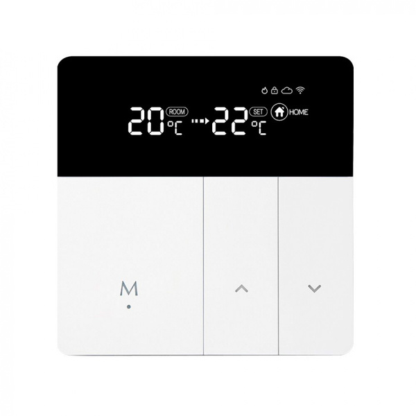 Умный термостат для водяной системы отопления Heatcold Smart Water Heating Thermostat White ...