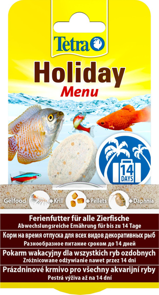 Tetra Holiday Menu пищевой гелевый блок для рыб на 14 дней, 30 г купить ...