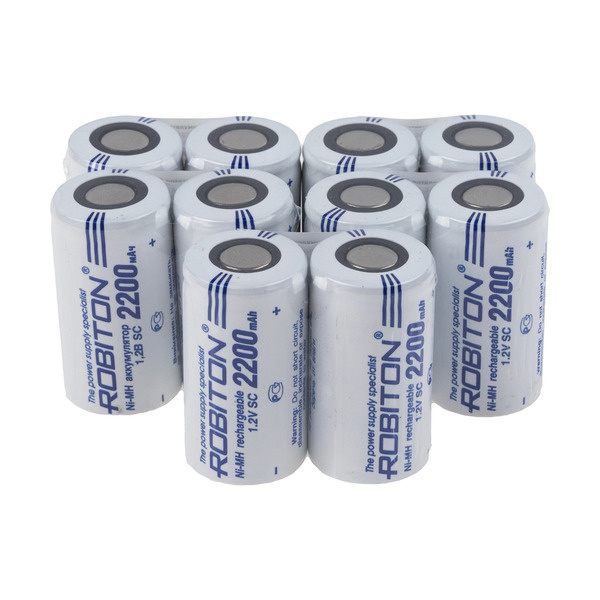 Аккумуляторная банка ROBITON 2200МНSC High Power, Ni-МН, 1.2 В, 2200 ...