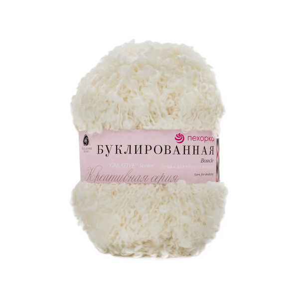 Пряжа 5 шт Пехорка Буклированная Белый (01) - купить с доставкой по ...