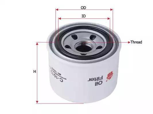 Фильтр масляный Sakura C1013 - купить по выгодным ценам в интернет-магазине OZON (602115846)