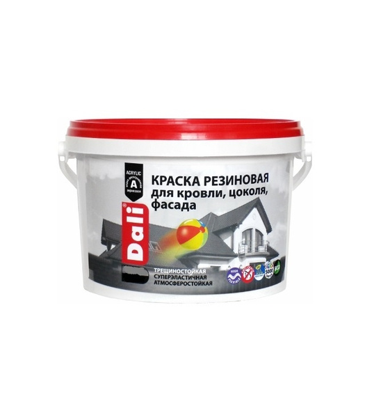 Краска РОГНЕДА резиновая DALI 3кг, серый - купить в интернет-магазине ...