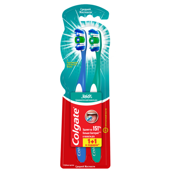 Зубная щетка COLGATE 360 Суперчистота всей полости рта ...