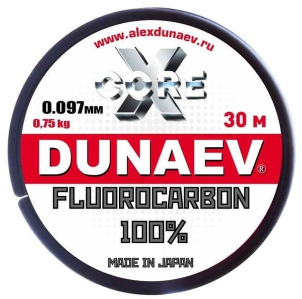 Флюорокарбоновая леска для рыбалки DUNAEV Fluorocarbon, 1 шт. по 30 м купить по выгодной цене в ...