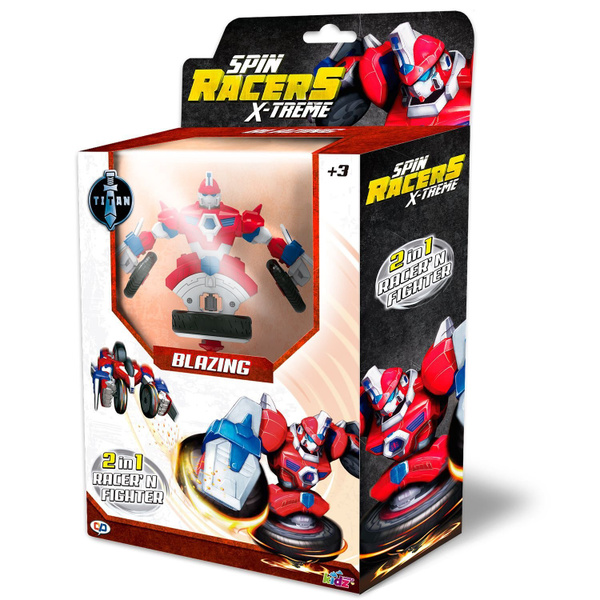 Спиннер-трансформер 2-в-1 Spin Racers "Неудержимый" с аксессуарами ...