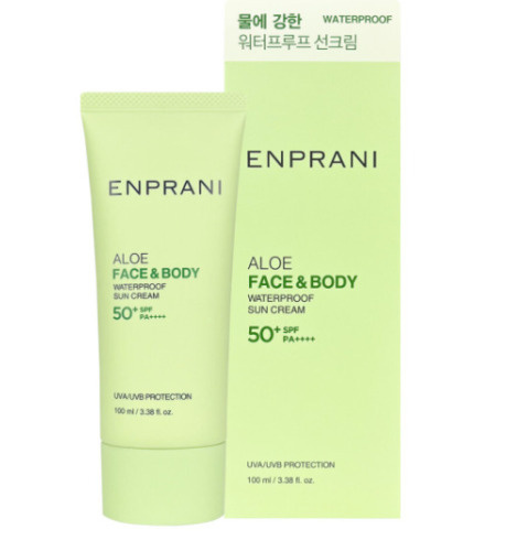 Enprani Солнцезащитный крем для лица и тела Aloe Face & Body Waterproof ...