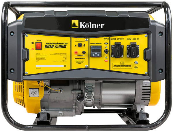 Бензиновый генератор Kolner КGEG 7500M - купить по низкой цене в интернет-магазине OZON (663368024)