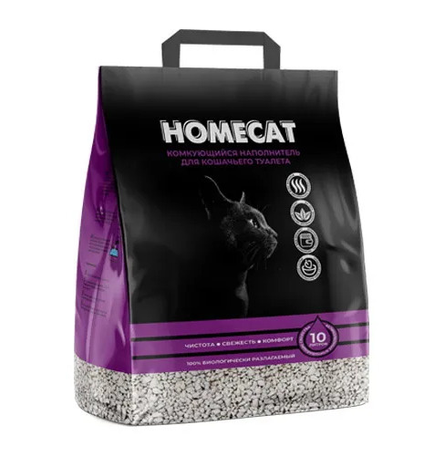 Homecat Наполнитель Глиняный Комкующийся Без отдушки 5000г. - купить с доставкой по выгодным ...