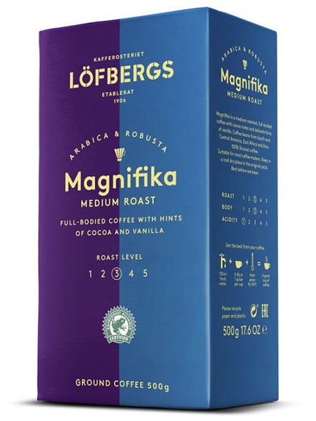 Lofbergs Magnifica, молотый, 500 гр. Швеция - купить с доставкой по ...