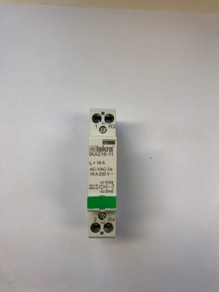 Контактор Iskra 16А 400В 2P IP20 - купить с доставкой по выгодным ценам в интернет-магазине OZON ...