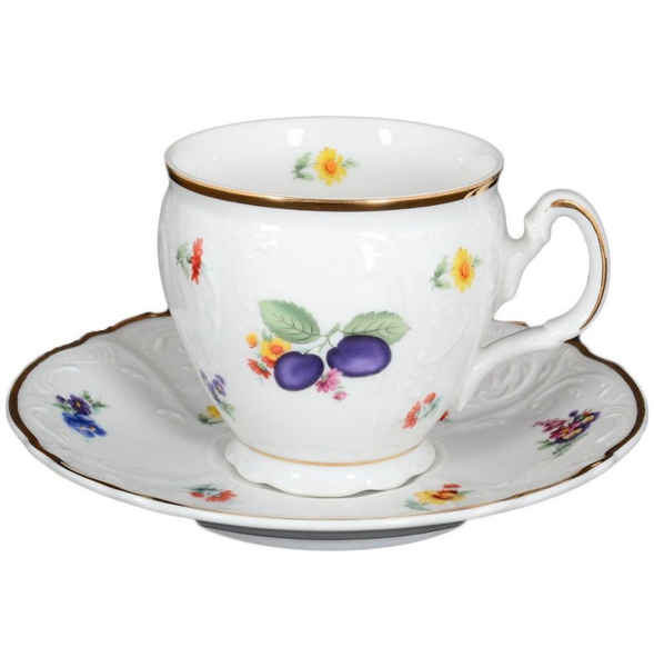 Набор чайный Thun "Сливы", на 6 перс. - купить по выгодной цене в интернет-магазине OZON (737961155)