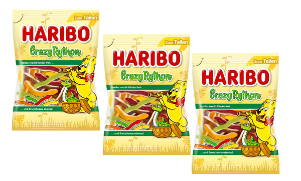 Мармелад Haribo Crazy Python, бешенный питон, (3 шт. х 160 гр.) - купить с доставкой по выгодным ...