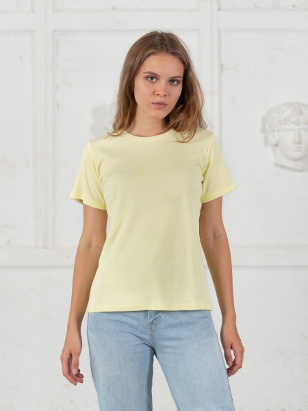 Футболка tiny secrets, размер 46, цвет желтый, 100% хлопок - купить по выгодной цене в интернет ...