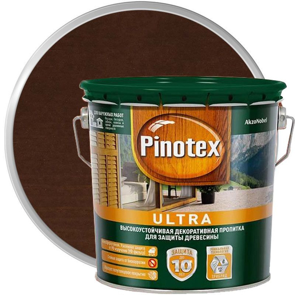 Пропитка декоративная для защиты древесины Pinotex Ultra AWB ...