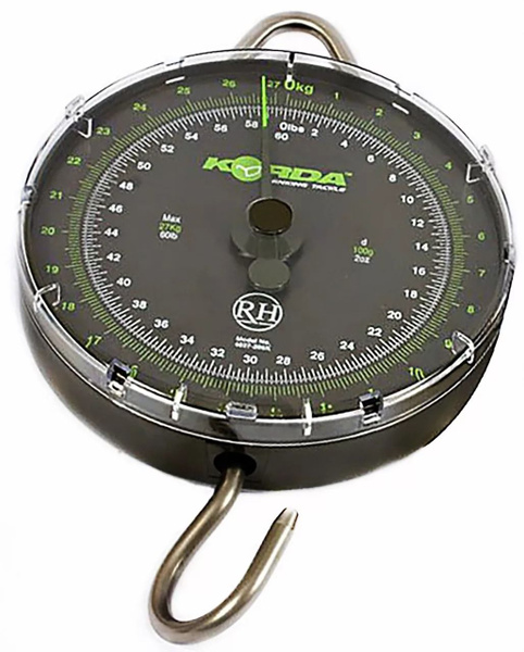 Весы для взвешивания рыбы 27 кг / 60lb Чёрные Korda (Корда) - Dial ...
