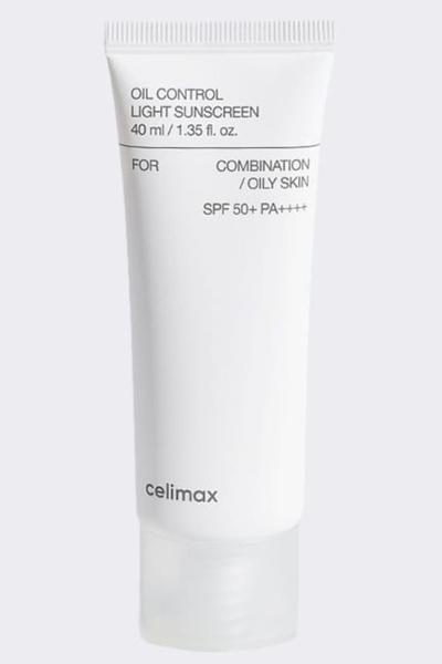 Легкий солнцезащитный крем для жирной кожи Celimax Oil Control Light ...