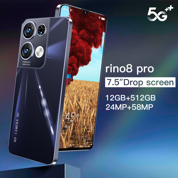 Смартфон Rino8 Pro HD с большим экраном мобильный телефон с большой ...