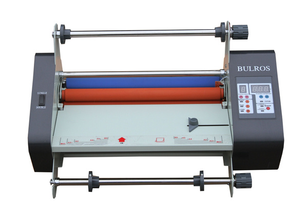 Рулонный ламинатор Bulros FM-360 mini 360мм, 0.7-2 м/мин, втулка 25мм, пленка 25-250 мкм, до 2мм ...