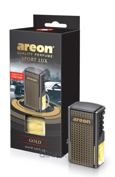 Освежитель воздуха "AREON" CAR box BLACK STYLE Gold, на дефлектор 704 ...