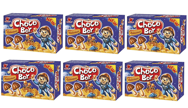 Печенье ORION CHOCO BOY Карамель, перекус орион чоко бой для детей в ...