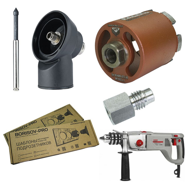 Комплект оборудования для электриков на базе дрели Crown CT10120 №3 ...