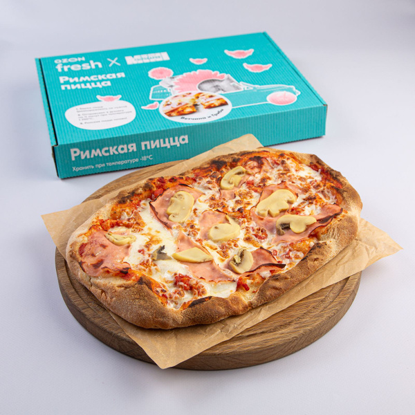 Пицца Ветчина и грибы 410 г, Ozon fresh х Novikov Group, замороженная купить на OZON по низкой ...
