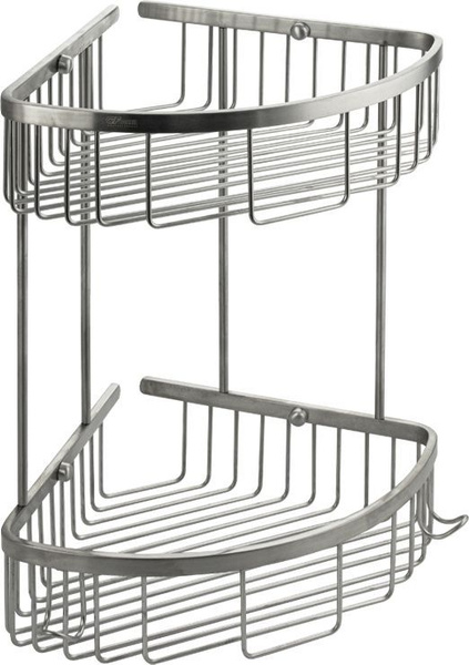 GFmark - Полочка 22 см двойная угловая АНТИВАНДАЛЬНАЯ из нержавеющей стали марки SUS 304 купить ...