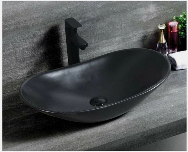 Раковина Zandini zandini z-46-57, 37x63 см, черный матовый купить по доступной цене с доставкой ...