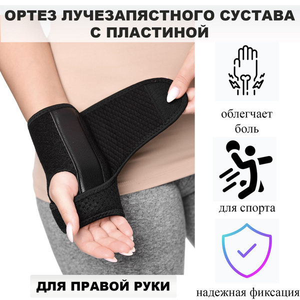 Ортез на запястье, Фиксатор усиленный на лучезапястный сустав правый ...