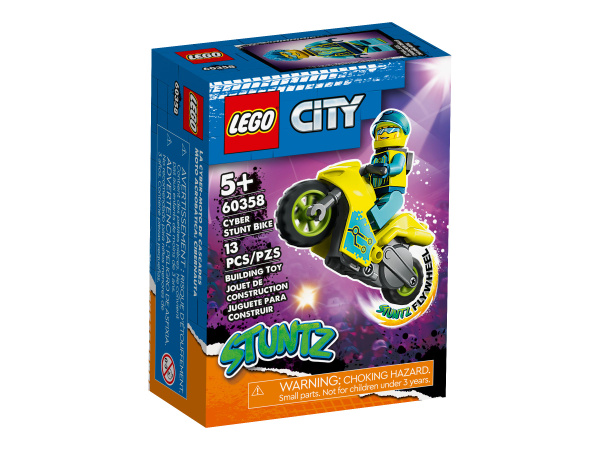 лего City серия, LEGO 60358 Cyber Stunt Bike, lego конструктор для ...
