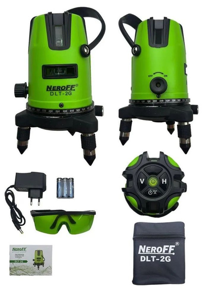 Купить Лазерный уровень NeroFF DLT-2G (2 линии, луч зеленый) / Лазерный ...