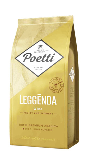 Кофе молотый Poetti Leggenda Oro 250 г, 100% Арабика - купить с ...