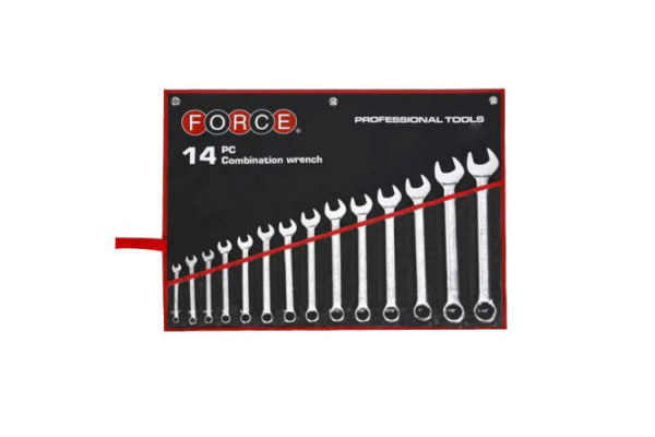 Набор дюймовых комбинированных ключей 14 предметов FORCE 5141SC ...