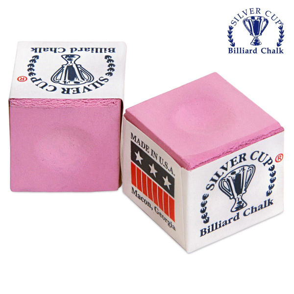 Мел для бильярда Сильвер Кап розовый / Silver Cup Pink, 2 шт. - купить ...
