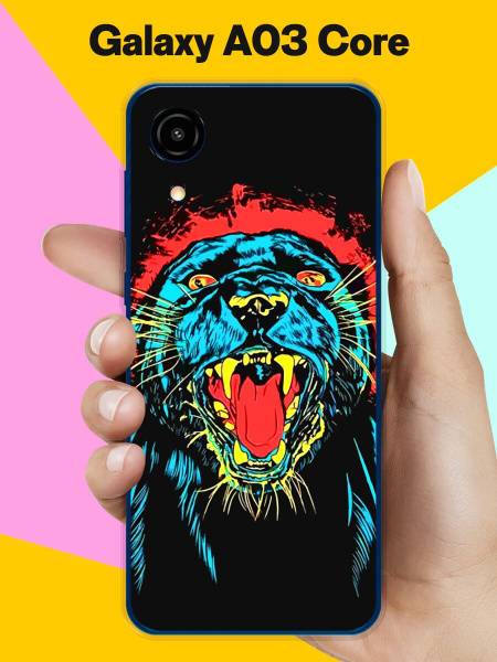 Силиконовый чехол на Samsung Galaxy A03 Core Пума / для Самсунг Галакси ...