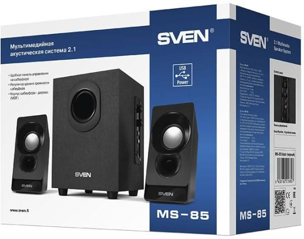 Акустическая система Sven MS-85 черный - купить с доставкой по выгодным ценам в интернет ...