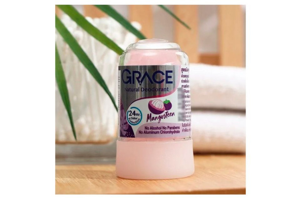 Дезодорант кристаллический Grace Mineral Herbal Deodorant с мангостином ...
